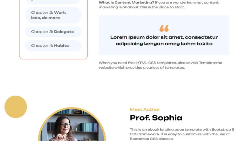 Ebook Landing Template - Premium WordPress Themes, Plugins, Scripts ...
